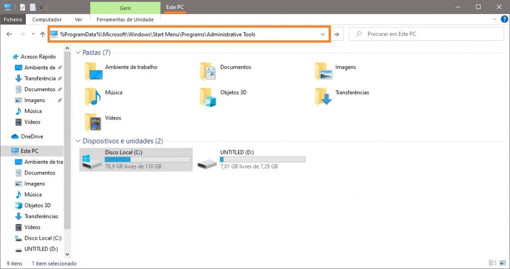 Como abrir Ferramentas Administrativas no Windows 10 - WinNotas.com.br