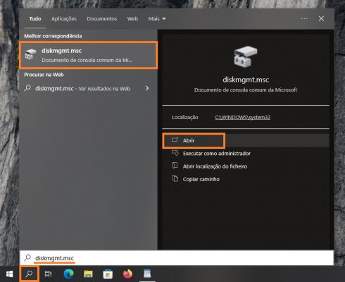 Como abrir o gerenciamento de disco no Windows 10 - WinNotas.com.br