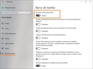 Como bloquear ou desbloquear a barra de tarefas no Windows 10 ...