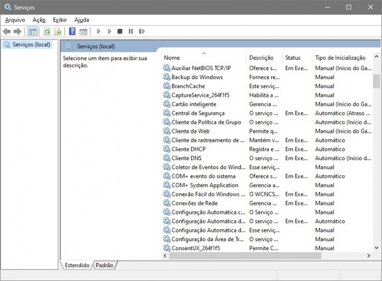 Como abrir serviços no Windows 10 - WinNotas.com.br