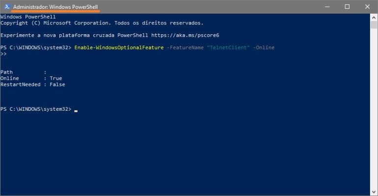 Como ativar Telnet no Windows 10 - WinNotas.com.br