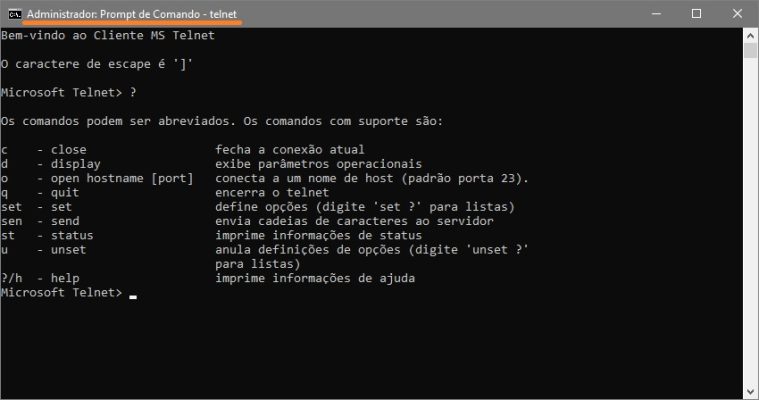 Como ativar Telnet no Windows 10 - WinNotas.com.br