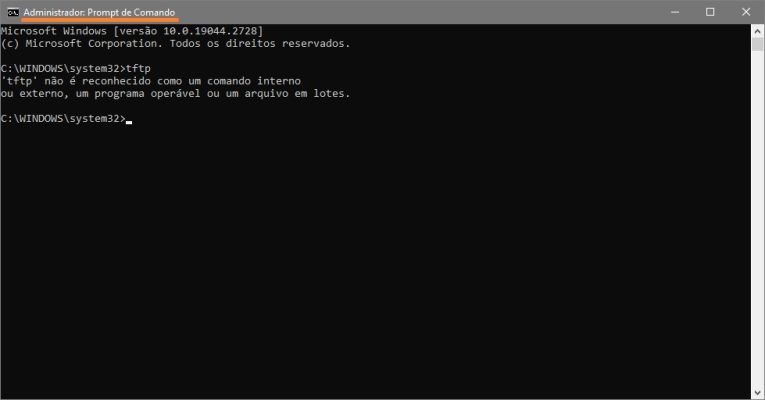 Como habilitar o cliente TFTP no Windows 10 - WinNotas.com.br