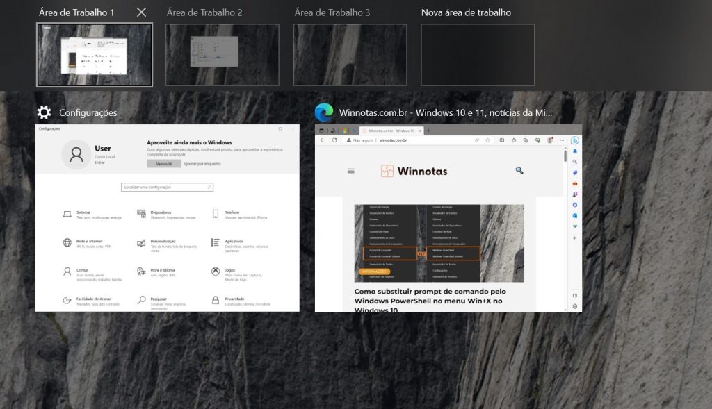 Como desativar miniaturas da Barra de Tarefas do Windows 10 - WinNotas ... Como desativar miniaturas da Barra de Tarefas do Windows 10 - WinNotas ...