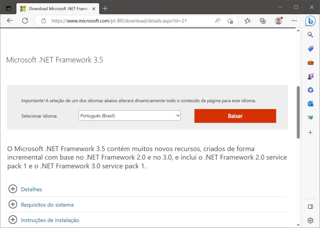 Como instalar o .NET Framework 3.5 e 4.5 no Windows 10 - WinNotas.com.br