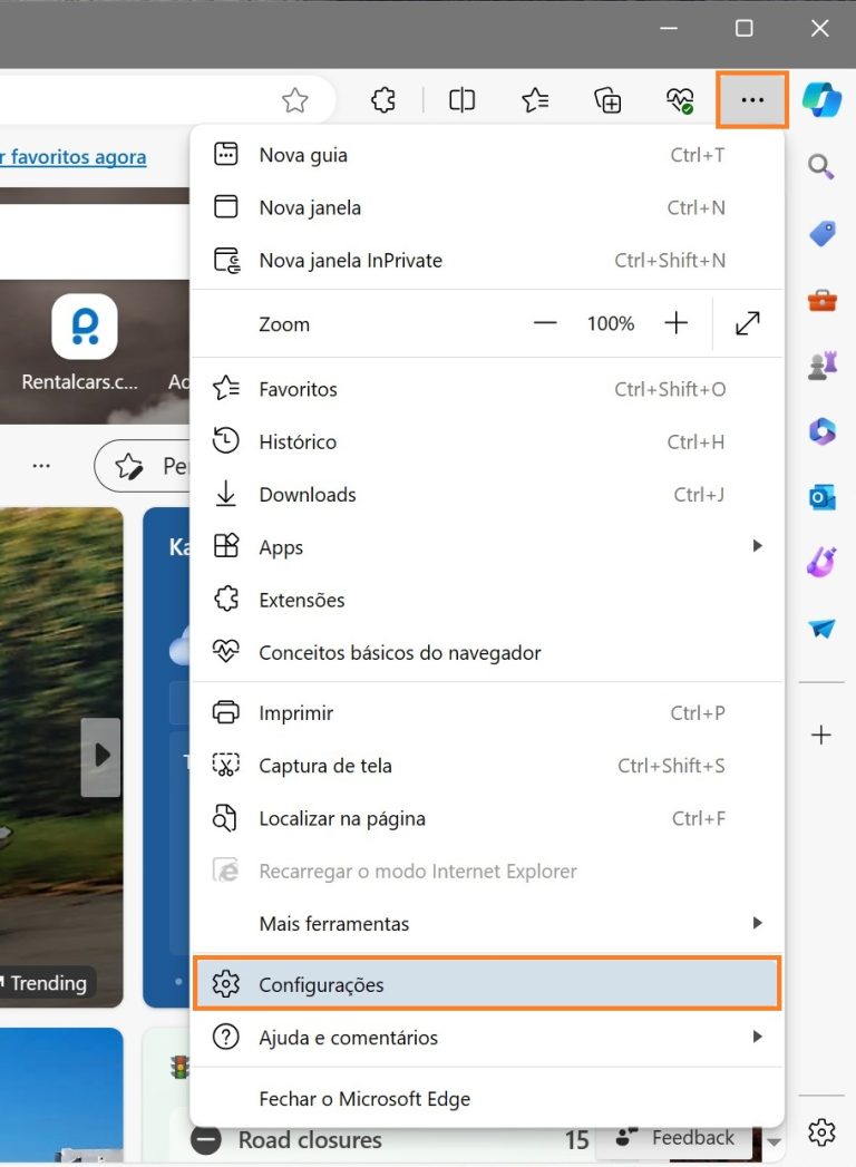Como personalizar a barra de ferramentas no Microsoft Edge - WinNotas.com.br