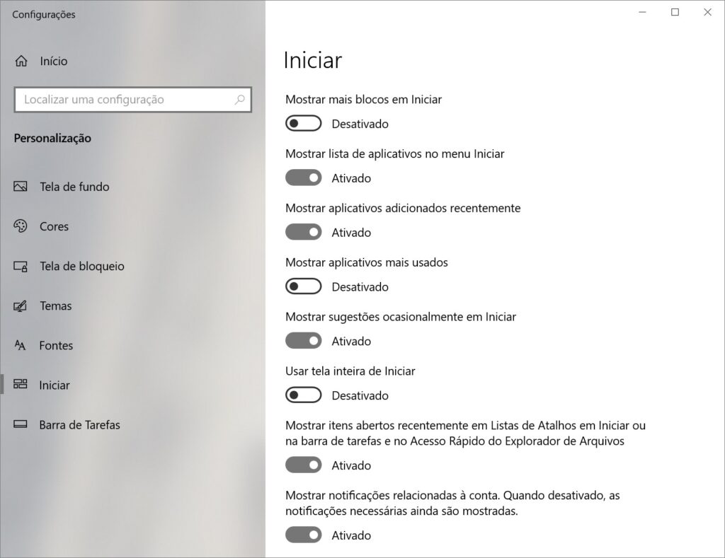 Comandos para acesso rápido às configurações no Windows 10 - WinNotas ...