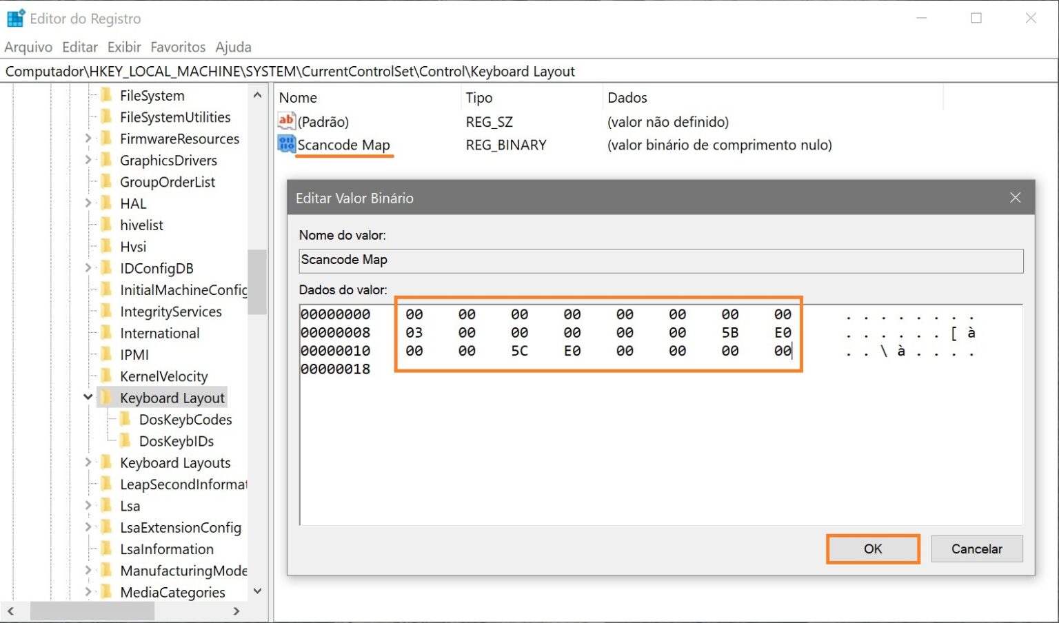 Como desativar a tecla Windows - Editor do Registro - WinNotas.com.br