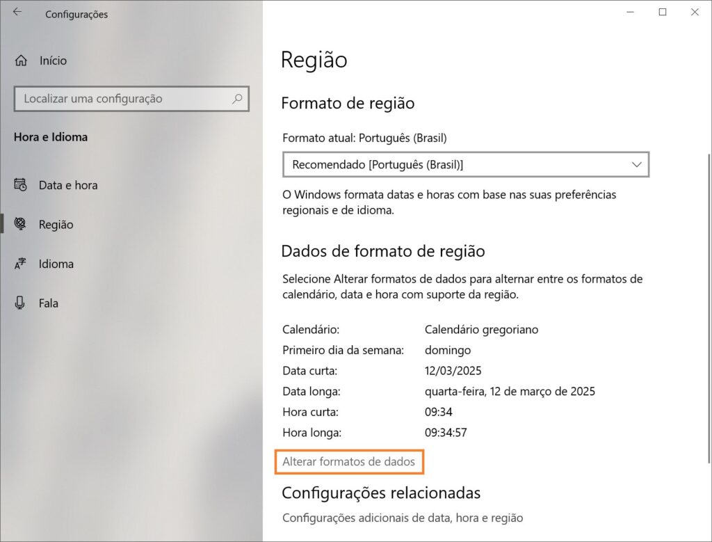 Como alterar o formato de data e hora no Windows 11 e 10 - WinNotas.com.br